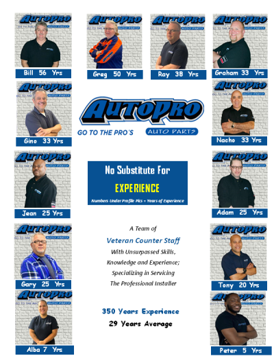 Meet The Pro’s – Auto Pro Auto Parts